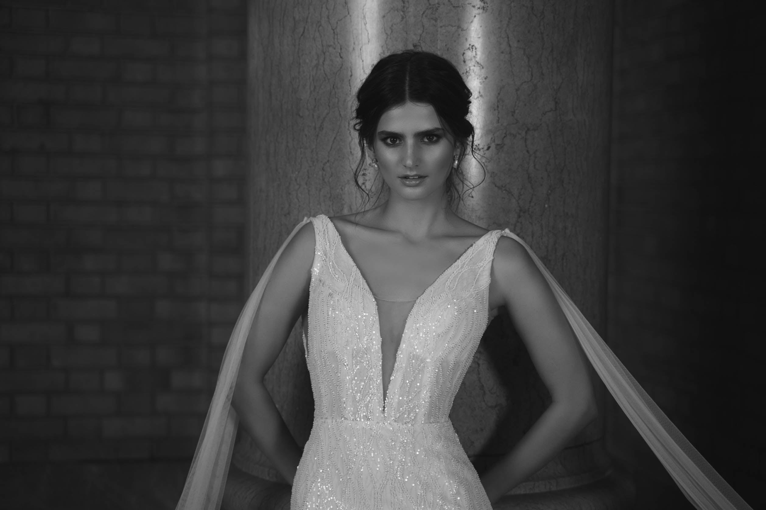 Sheath bridal dress designer wedding gown | Jessica Couture – Jessica ...